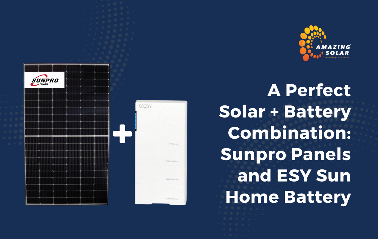 Sunpro Panels + ESY Sun Home Battery | Perfect Combo